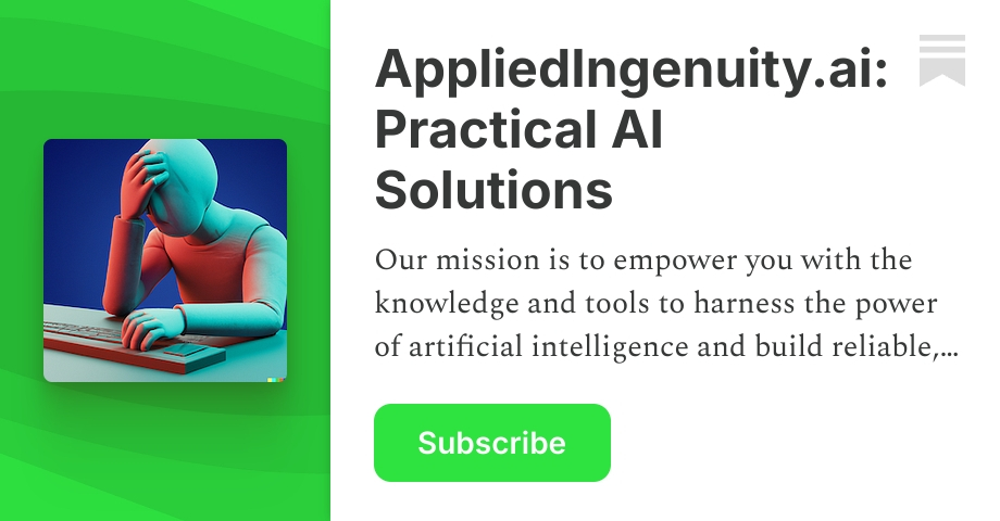 AppliedIngenuity.ai: Practical AI Solutions | Eric Glover | Substack