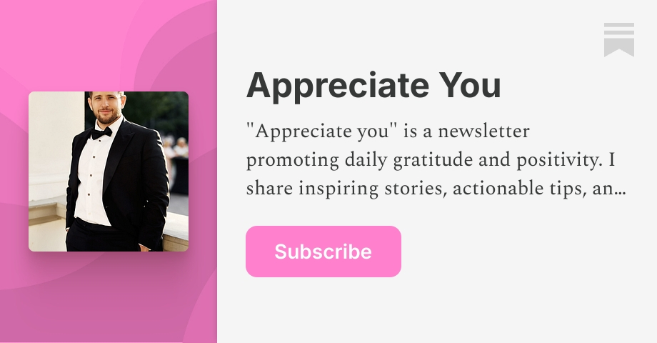 Appreciate You | Jonathan Bittle | Substack