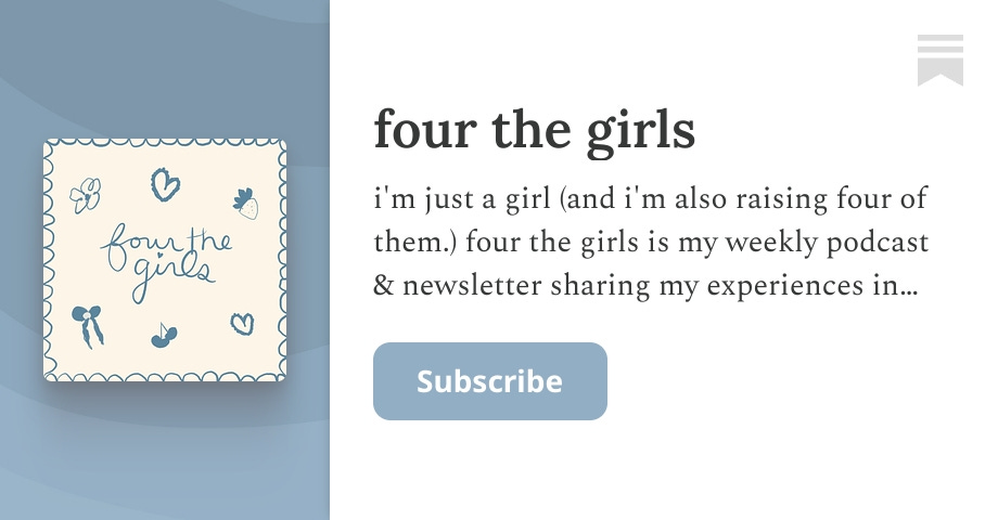 four the girls | April Lynch | Substack