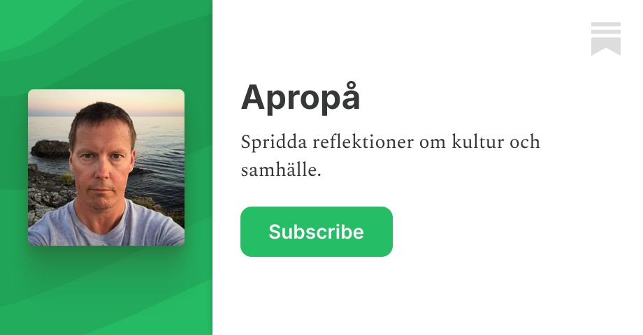 Apropå | Anders Emretsson | Substack