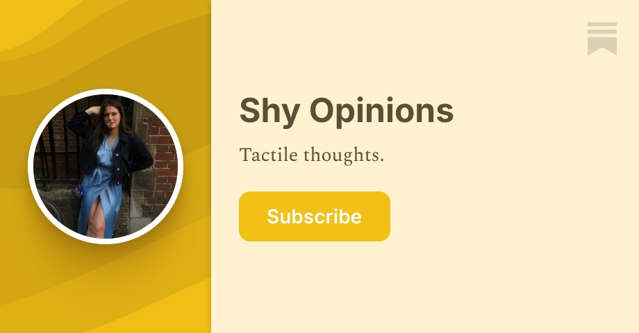 Shy Opinions | Bella | Substack