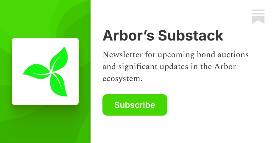 Welcome everyone! - by Arbor Finance - Arbor’s Substack