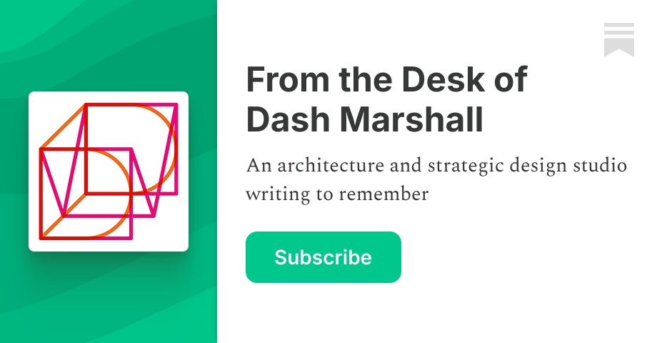 From the Desk of Dash Marshall | Substack