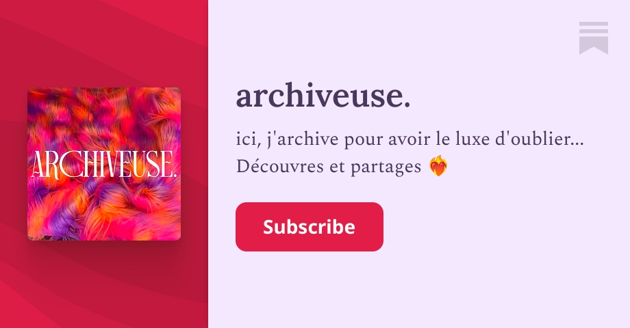 archiveuse. | Marjorie | Substack