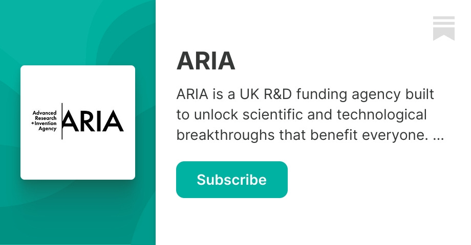 Coming soon - ARIA’s Substack