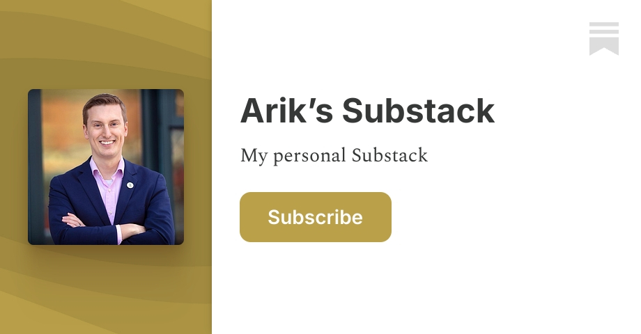 Arik’s Substack | Arik Forsman | Substack