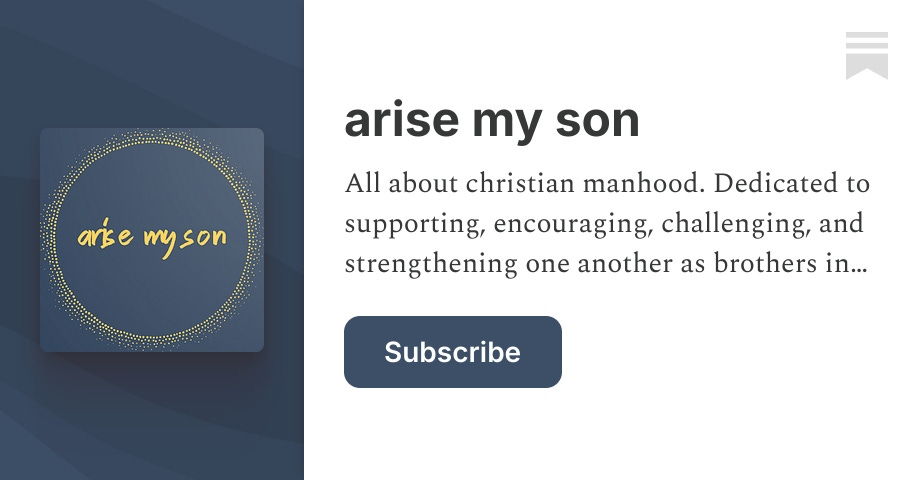 arise my son | Zak Randall | Substack