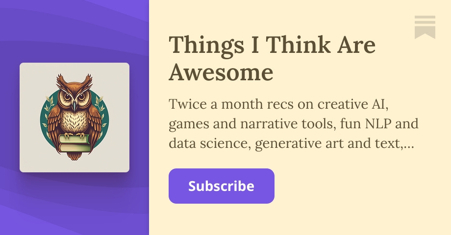 Things I Think Are Awesome | Lynn Cherny | Substack