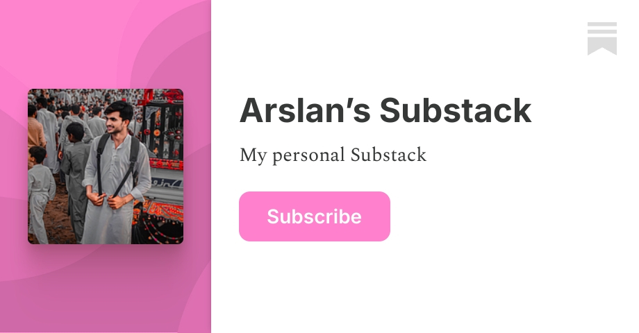 Arslan’s Substack | Substack
