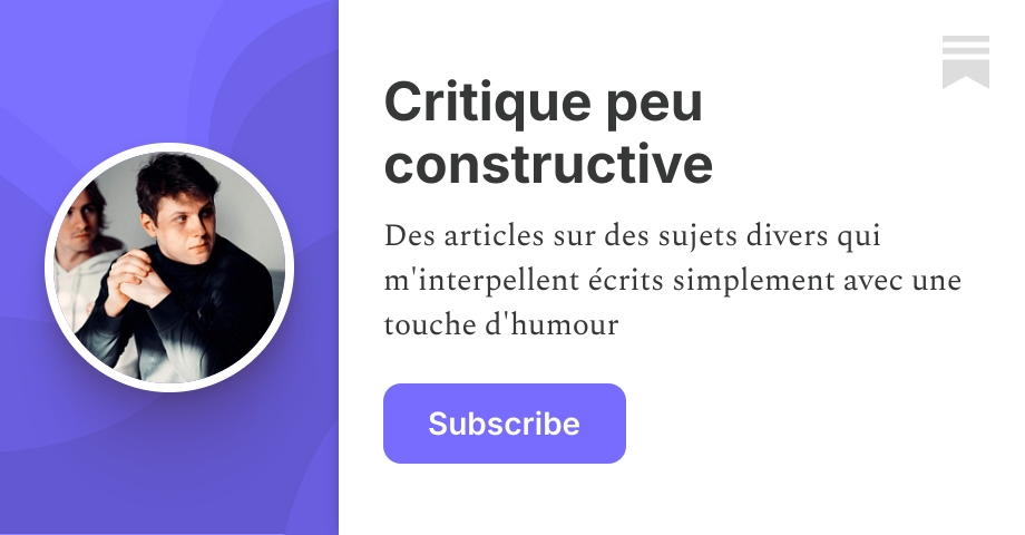 Critique peu constructive | Artem | Substack