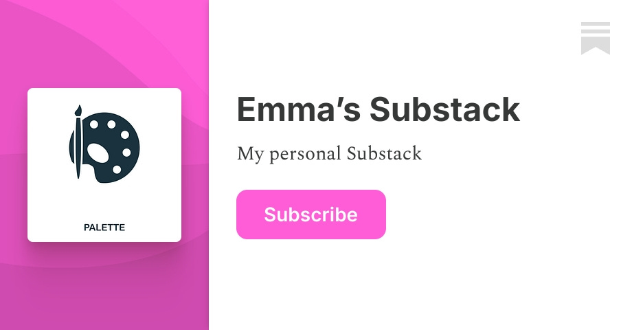 Emma’s Substack | Emma Ridley ~ Artsy Odyssey | Substack
