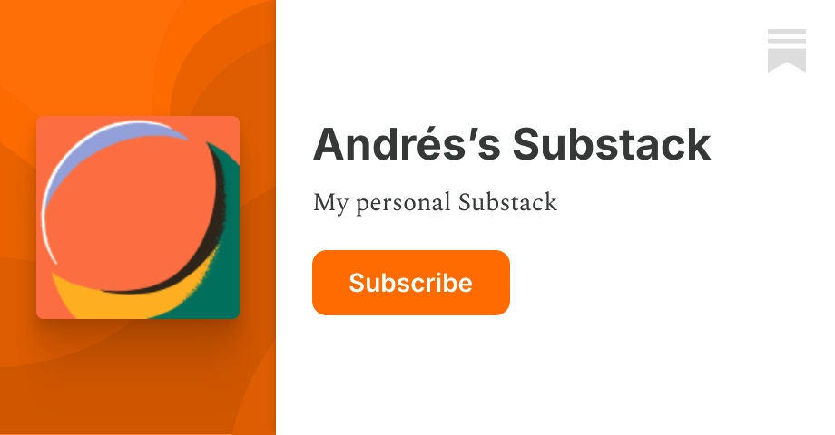 Andrés’s Substack | Andrés Sainz de Aja | Substack