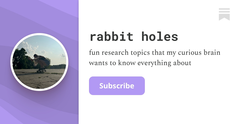 rabbit holes | Ashley Hamilton | Substack