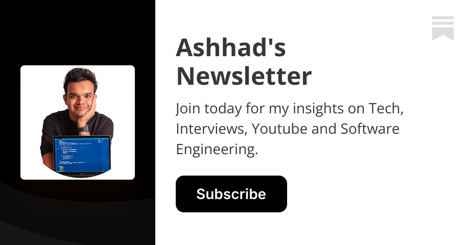 Ashhad's Newsletter | Ashhad Ahmad | Substack