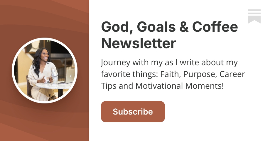 God, Goals & Coffee Newsletter | Ashley Joy | Substack