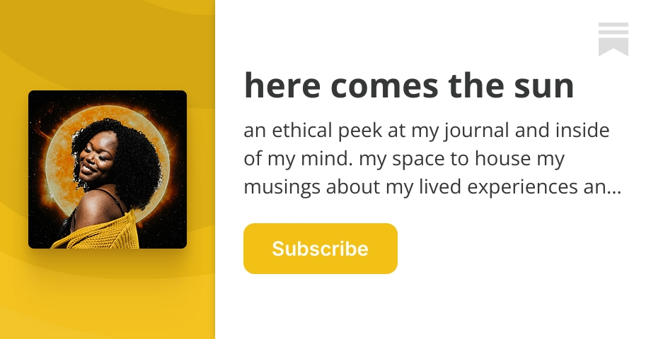 here comes the sun | Ashleigh Vaughn | Substack