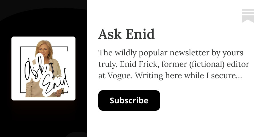 Ask Enid | Enid Frick | Substack