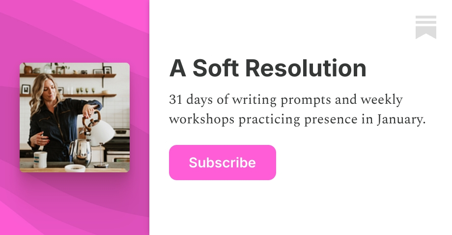 A Soft Resolution | Substack