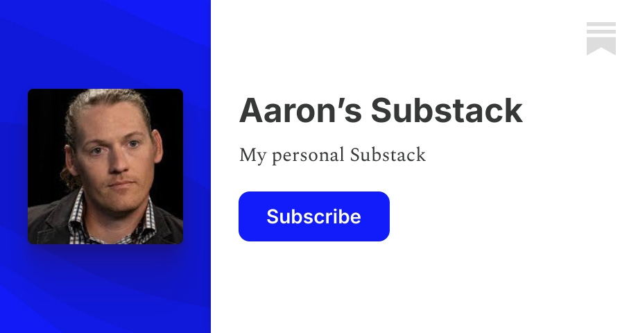 Aaron’s Substack | Aaron M. Stevenson | Substack