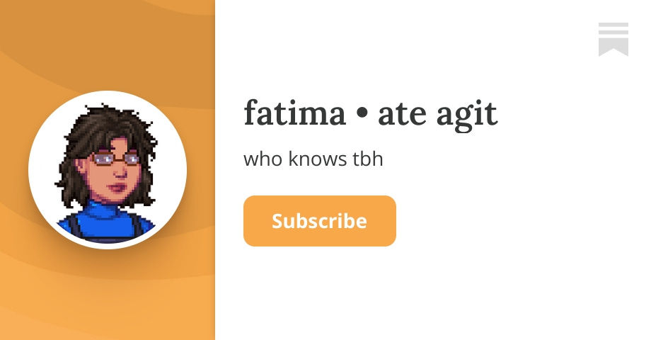 fatima • ate agit | Substack