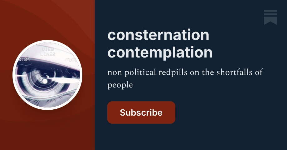 consternation contemplation | autumn | Substack