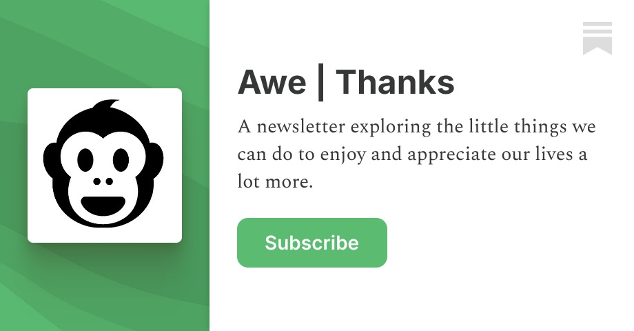 Awe | Thanks | Ivan Lynch | Substack