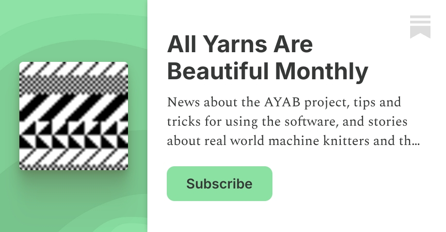 What ever happened to AYAB? - by Carson