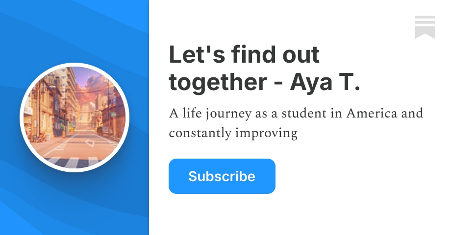Let's find out together - Aya T. | Aya Touhamik | Substack