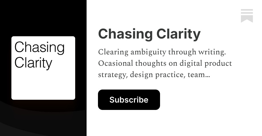 Chasing Clarity | Lucas Bacic | Substack