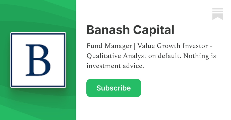 Banash Capital | Yanky Banash | Substack