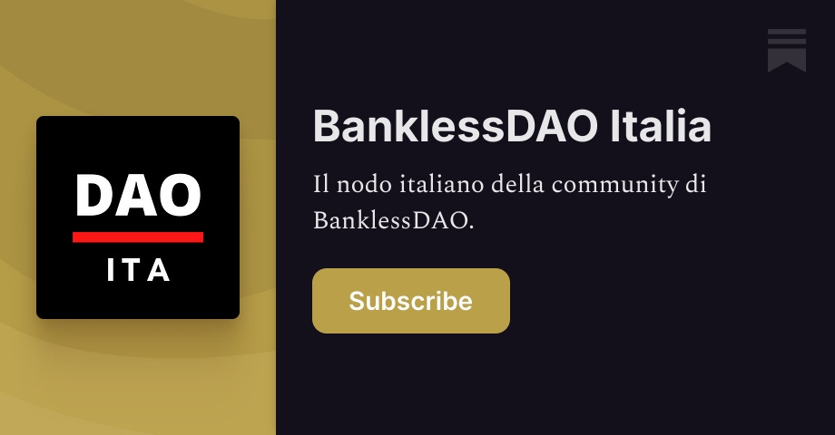 BanklessDAO Italia | Substack