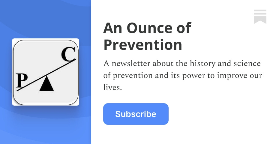 An Ounce of Prevention | Barry R. Davis | Substack