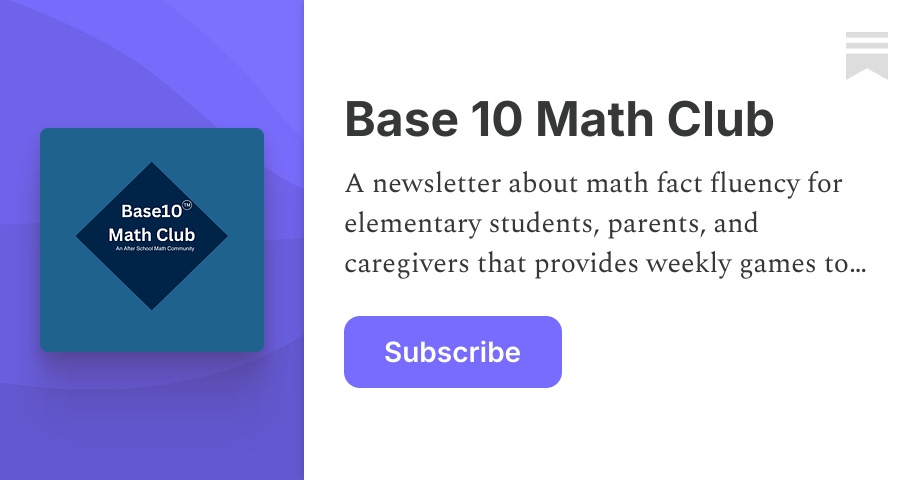 Base 10 Math Club | Julie Inalsingh | Substack