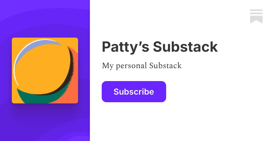 Patty’s Substack | Patty Riddlebarger | Substack