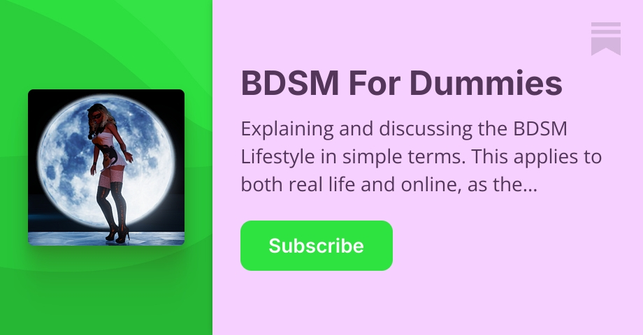 BDSM For Dummies | Sharea | Substack