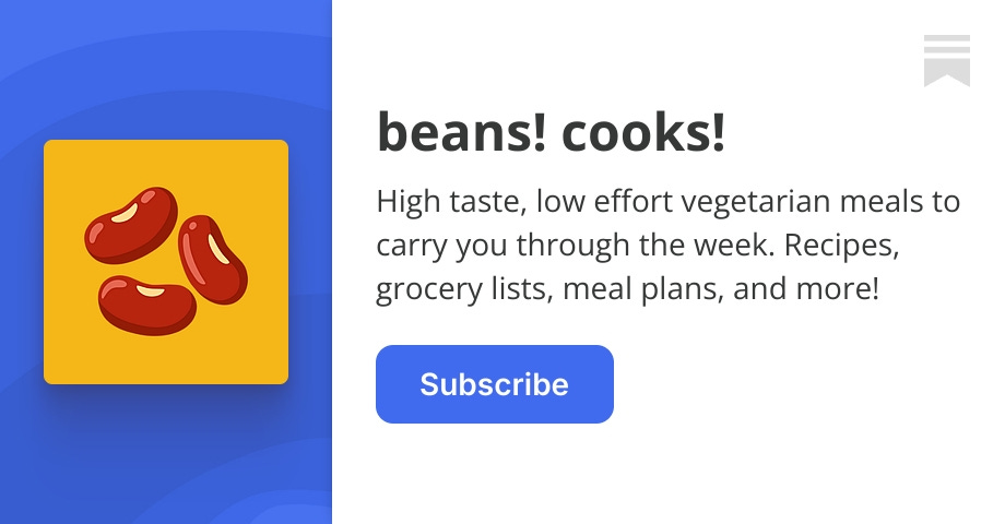 beans! cooks! | Taylor Evans-Kawchuk | Substack