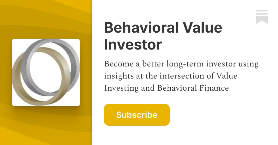 Behavioral Value Investor | Gary Mishuris, CFA | Substack