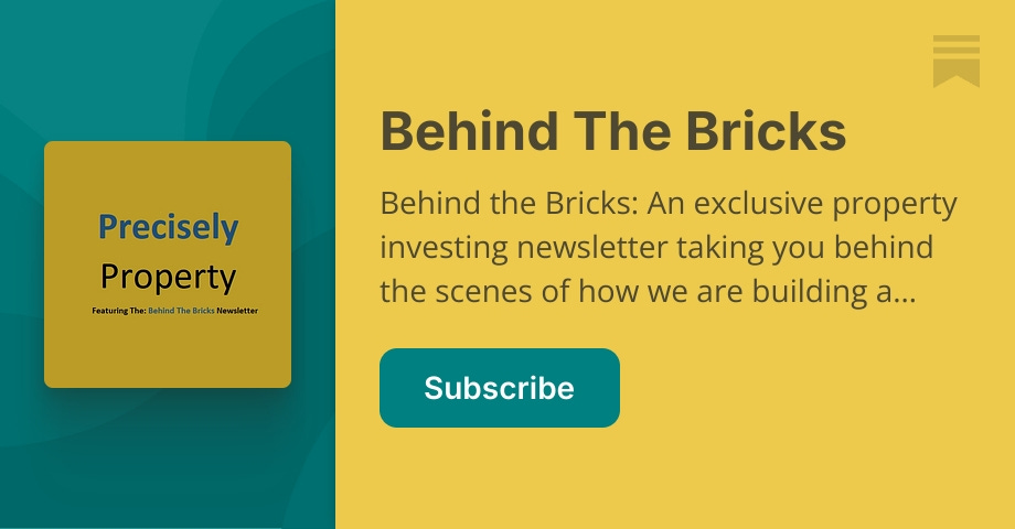 Behind The Bricks | Lee Elliott | Substack