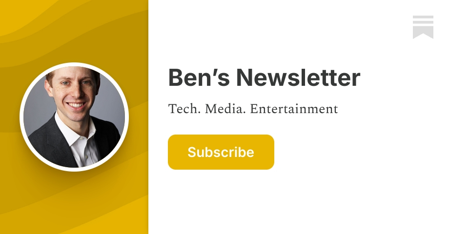 Ben’s Newsletter | Ben Enowitz | Substack