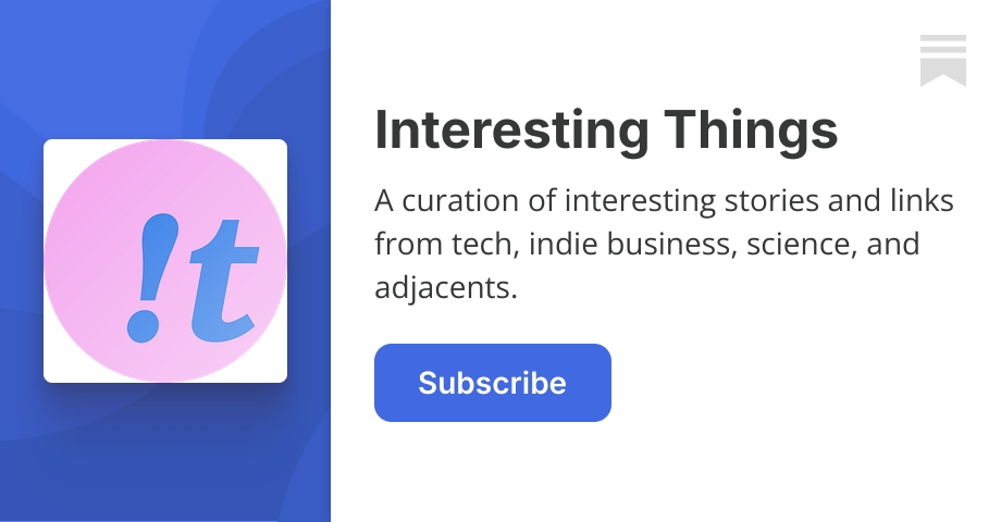 Interesting Things | Beng Tan | Substack