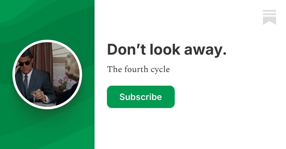 Don’t look away. | Benjamin & James | Substack