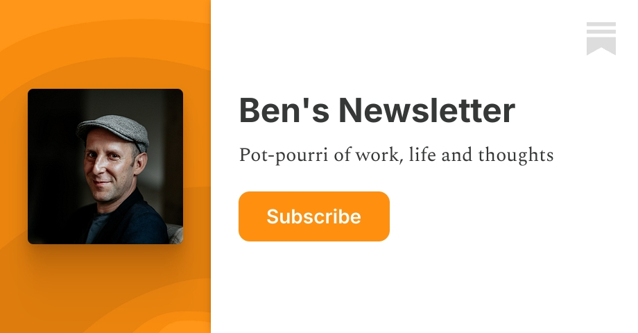 Ben's Newsletter | Benjamin Joffe | Substack