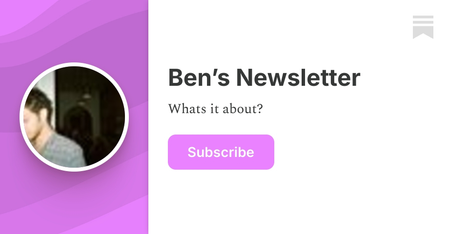 Ben’s Newsletter | Ben Shapiro | Substack
