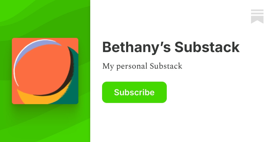 Bethany’s Substack | Bethany Clift | Substack