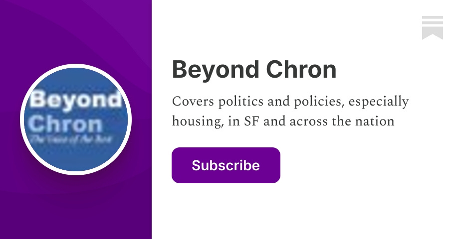 Beyond Chron | Randy Shaw | Substack