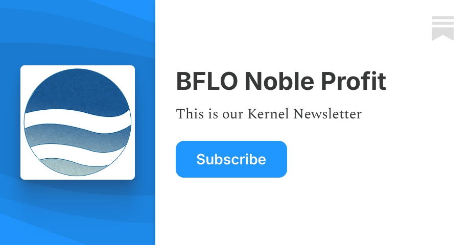 BFLO Noble Profit | Amy Seidman | Substack