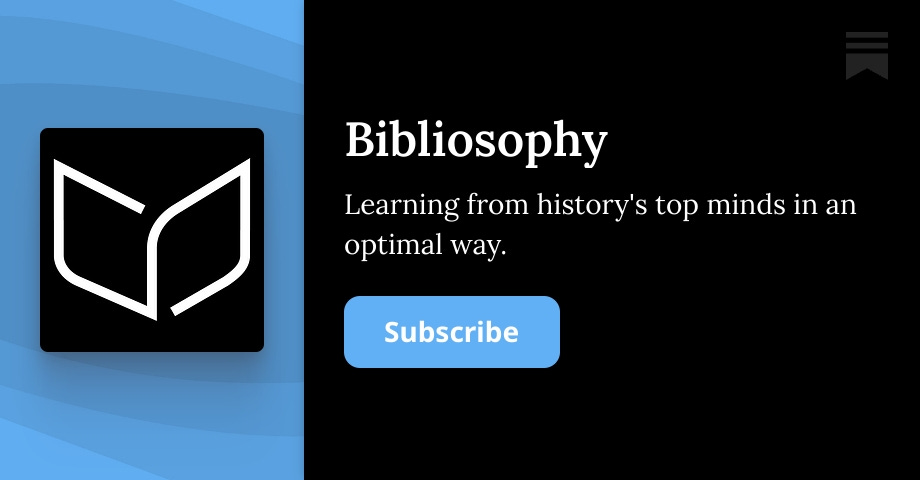 Bibliosophy | Andres Marin | Substack