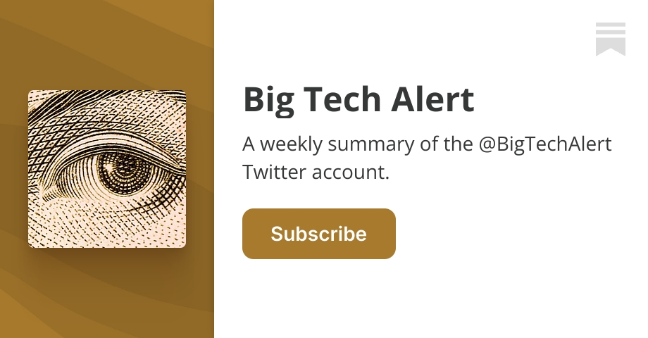Big Tech Alert | Substack