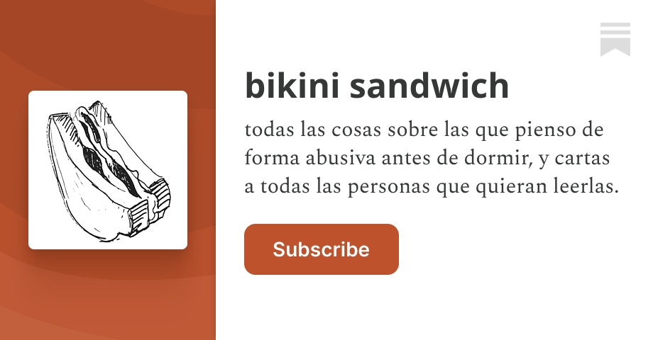 bikini sandwich | Vanessa | Substack