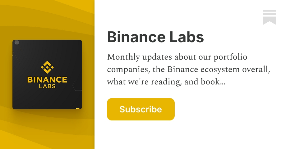 Binance Labs | BatuX | Substack